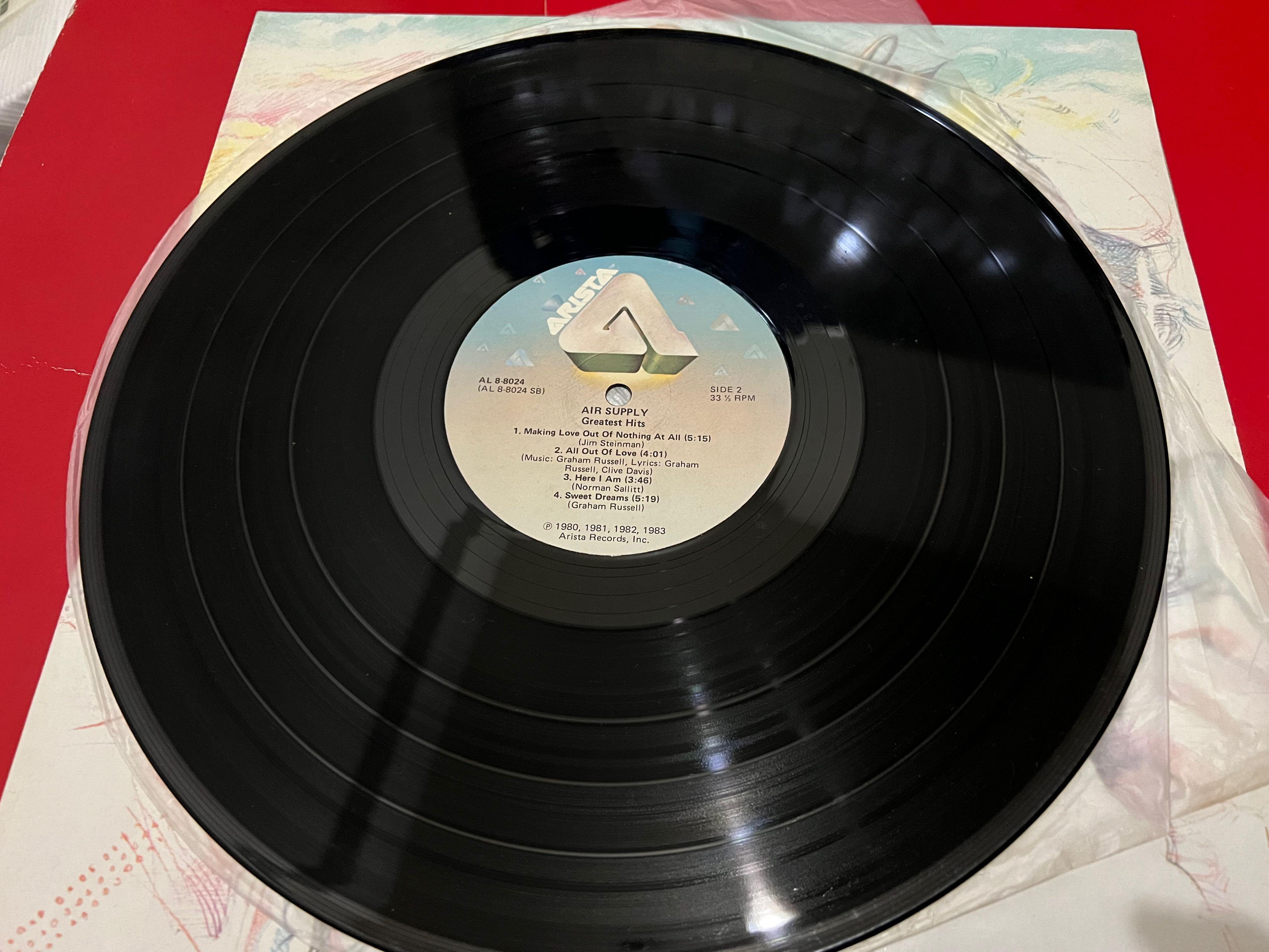 Air Supply – Greatest Hits舊版黑膠, 興趣及遊戲, 音樂、樂器 & 配件, 音樂與媒體 - 黑膠碟 - Carousell