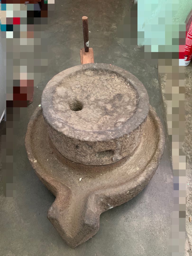 Antique Authentic Chinese Stone Grinder, Furniture & Home Living ...