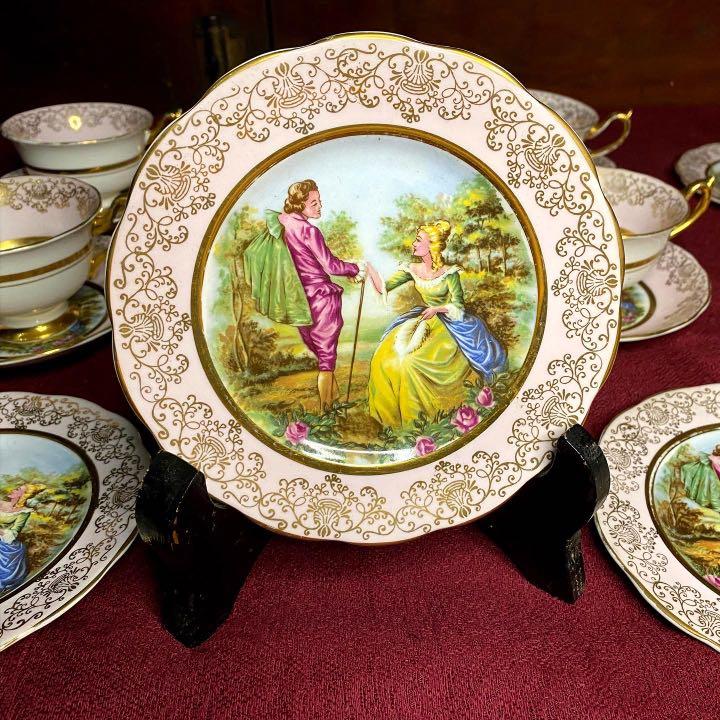 Ashley fine bone China set 22kt gold trim England, Hobbies & Toys ...