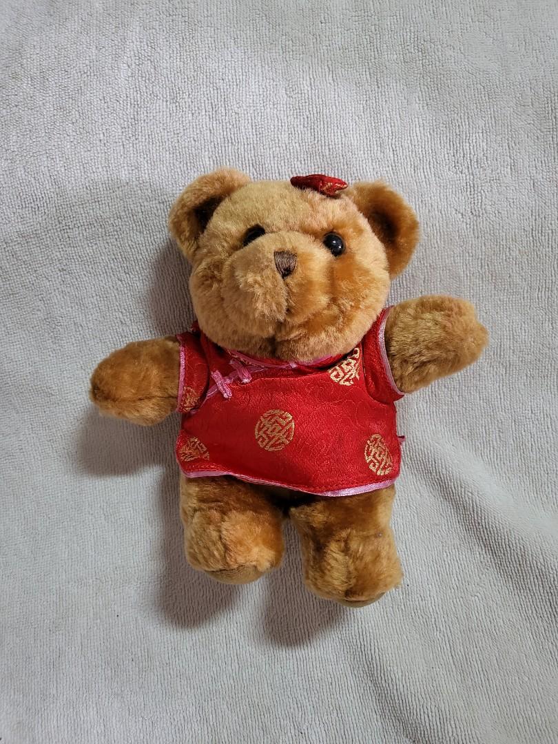 Authentic CMT Cheong Sam Teddy Bear Plush Soft Toy, Hobbies & Toys ...