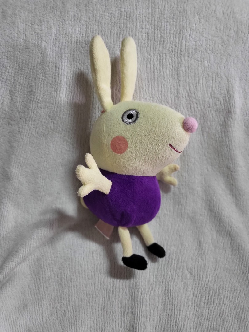 Authentic Rare Gold Mould Gifts Peppa Pig - Richard Rabbit Beanie Plush ...