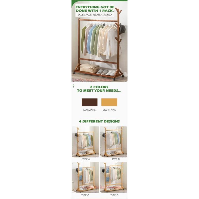 Bamboo Tree Shape Clothes Stand, Furniture & Home Living, Furniture ...