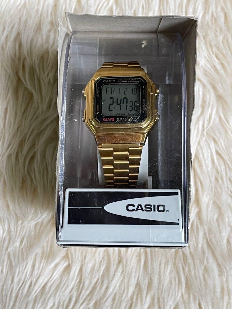 Casio Digital Stainless Steel Alarm Chrono Dual Time, Women's Fashion ...