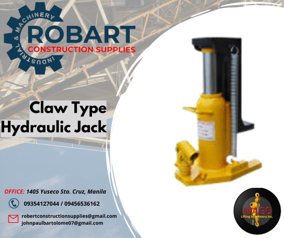 Claw Type Hydraulic Jack, Commercial & Industrial, Construction Tools ...