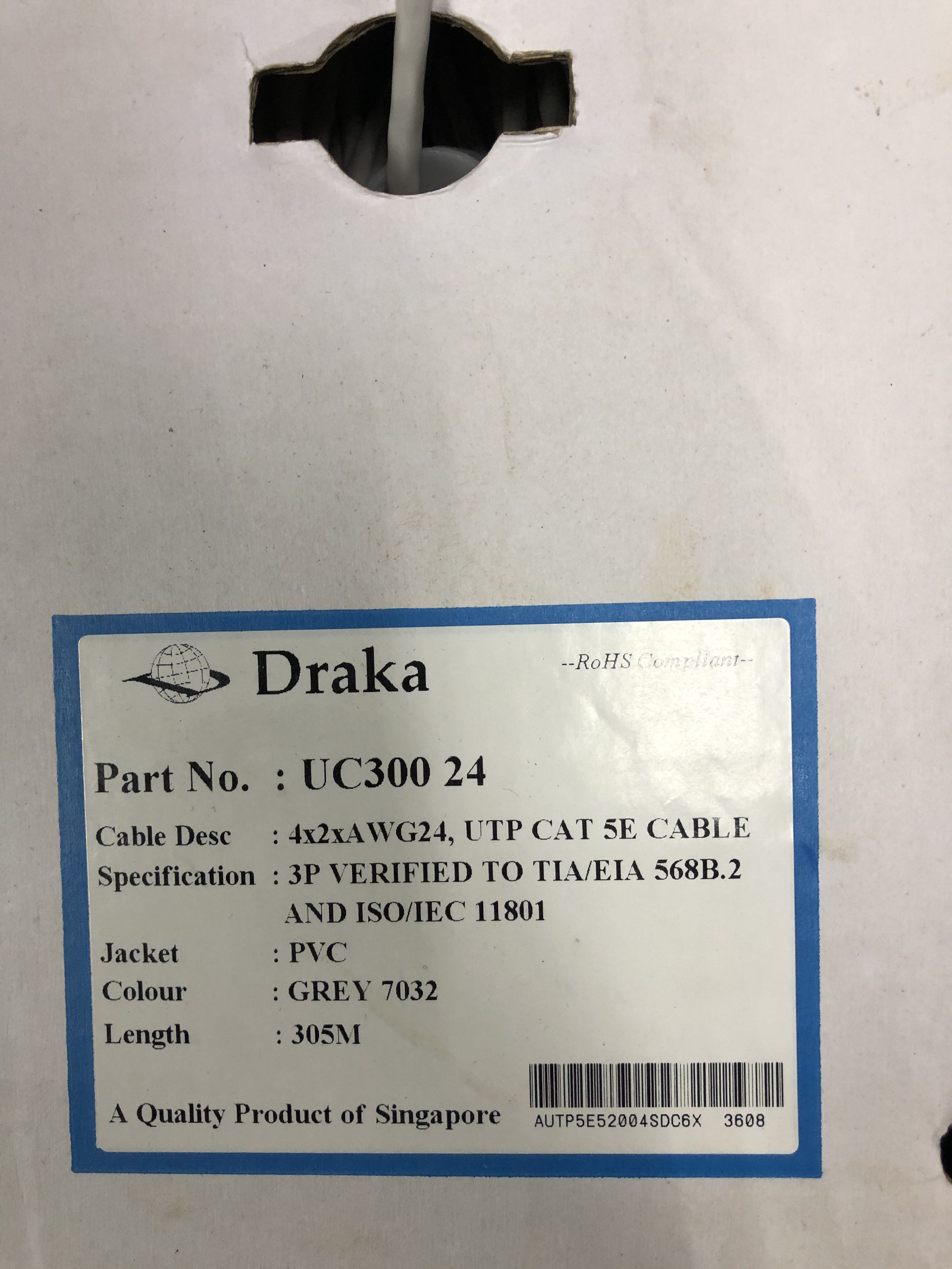 Draka Cat 5e Network cable (LAN), Computers & Tech, Parts & Accessories ...