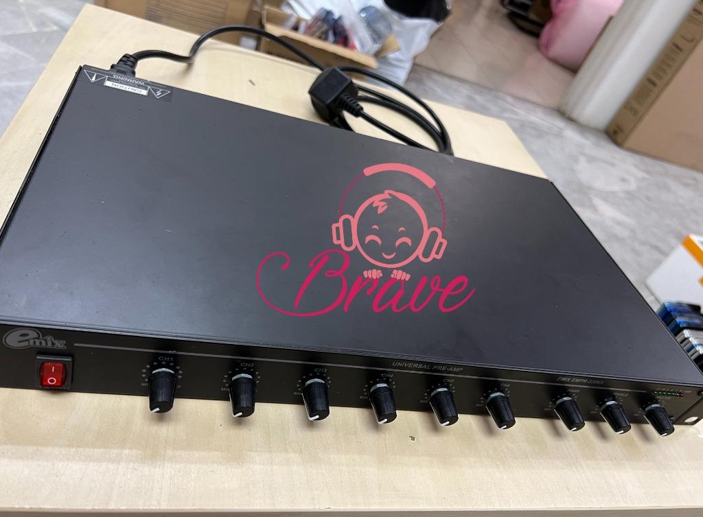 Emix EMPR-3306A 6 Channel Universal Pre-Amplifier, Audio, Portable ...