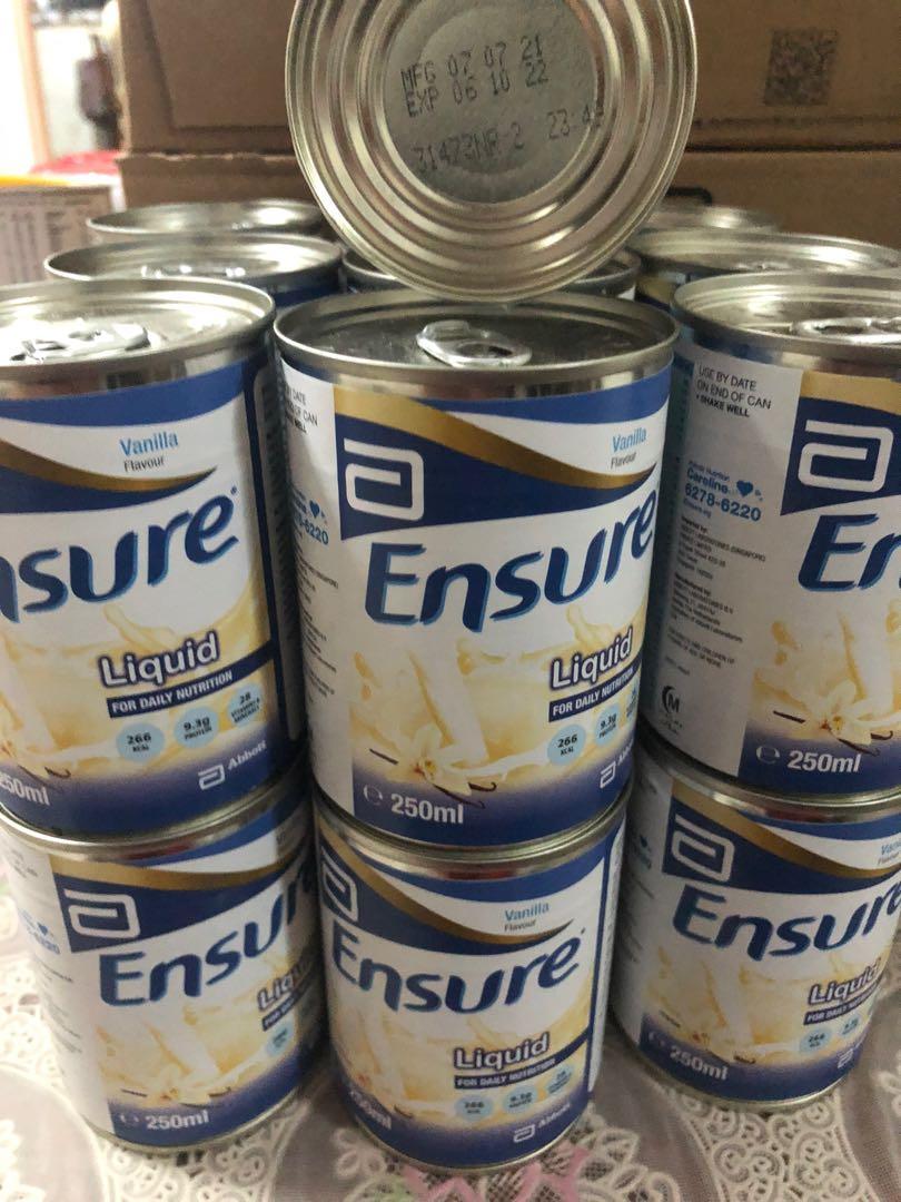 Ensure Liquid Nutrition - 3 cartons plus 19 cans, Health & Nutrition ...
