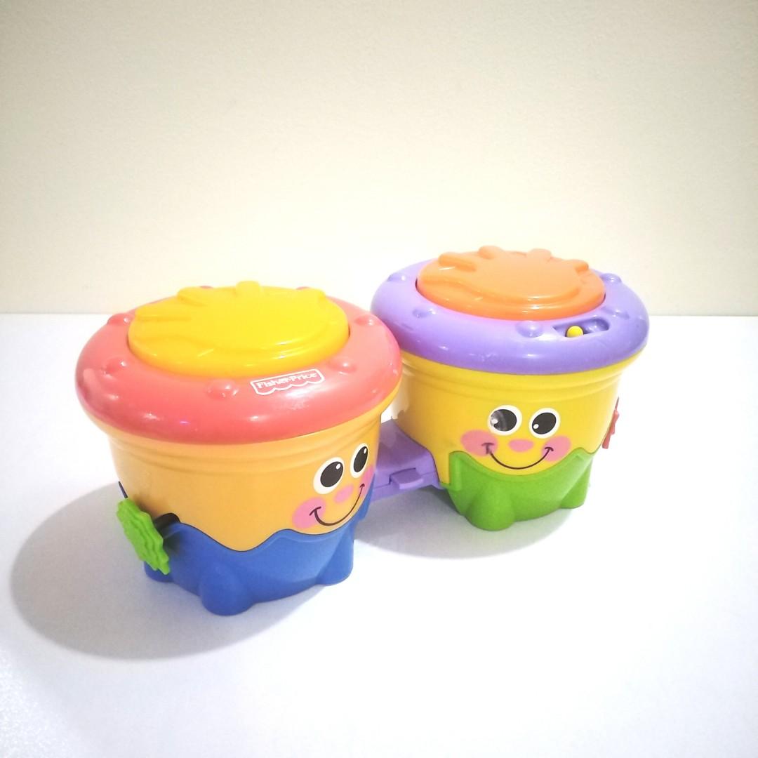 Fisher Price Bongos Drum Toy for Baby Kids, Hobbies & Toys, Toys ...