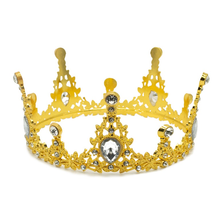 2 Types of Full crown with large and small diamontes for princess ...