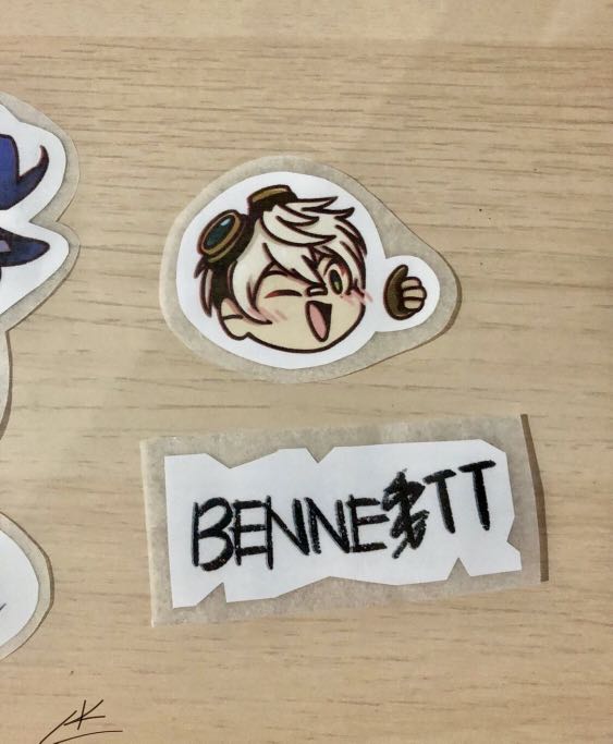 Genshin Bennett Sticker, Hobbies & Toys, Memorabilia & Collectibles ...