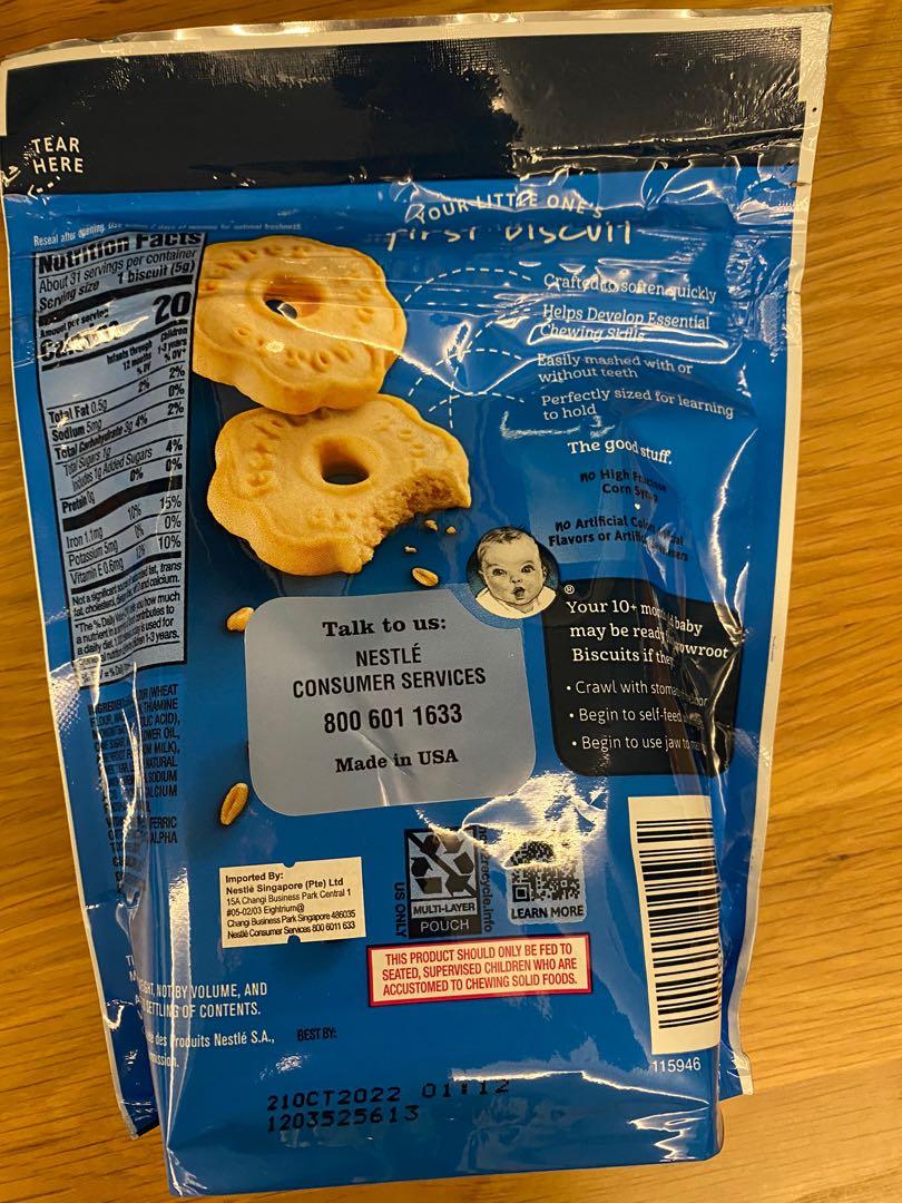 Gerber arrowhead biscuits, Babies & Kids, Nursing & Feeding, Weaning ...