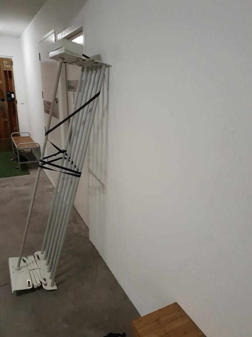HDB laundry rack., Furniture & Home Living, Home Improvement ...