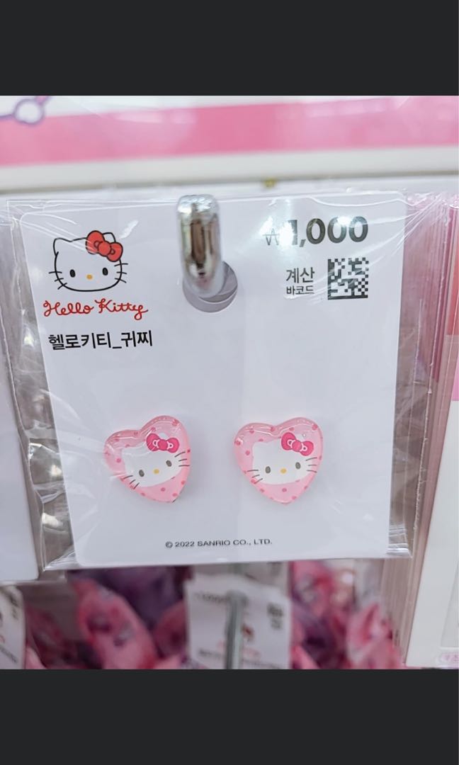 Hello Kitty (Korea) earrings, Women's Fashion, Jewelry & Organizers ...