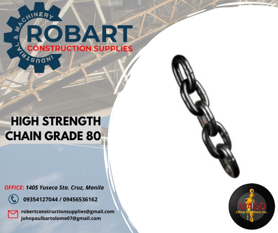 High Strength Chain Grade 80, Commercial & Industrial, Construction ...