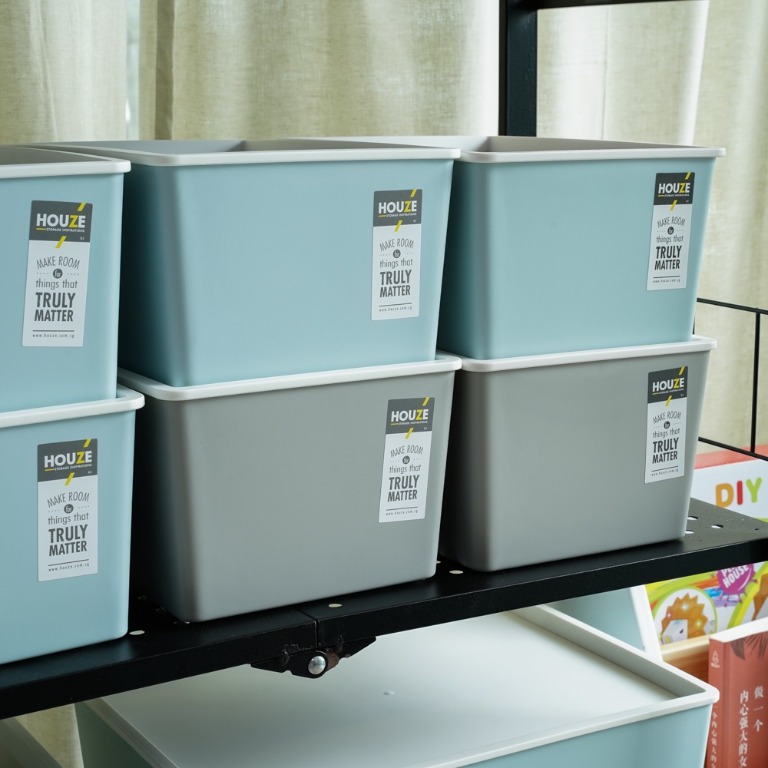 HOUZE - 12L Linear Box with Lid, Furniture & Home Living, Home ...