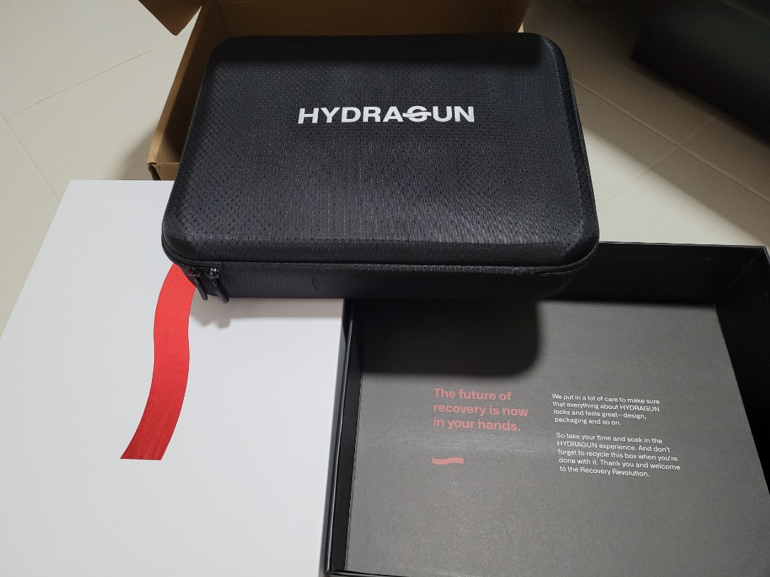 Hydragun massage gun, Health & Nutrition, Massage Devices on Carousell