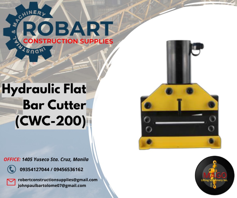 Hydraulic Flat Bar Cutter (CWC-200), Commercial & Industrial ...