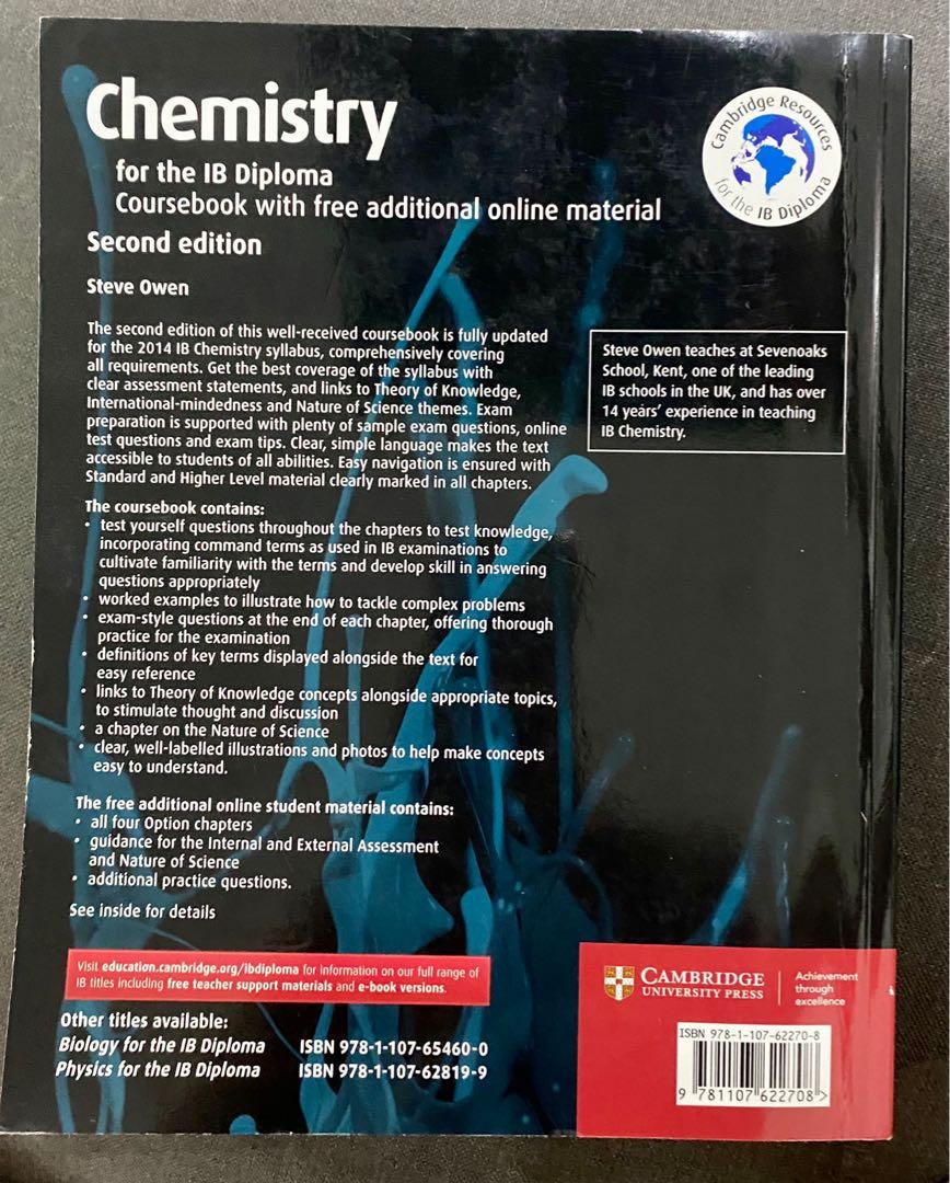 IB Chemistry Cambridge 2nd Edition (Steve Owen), Hobbies & Toys, Books ...