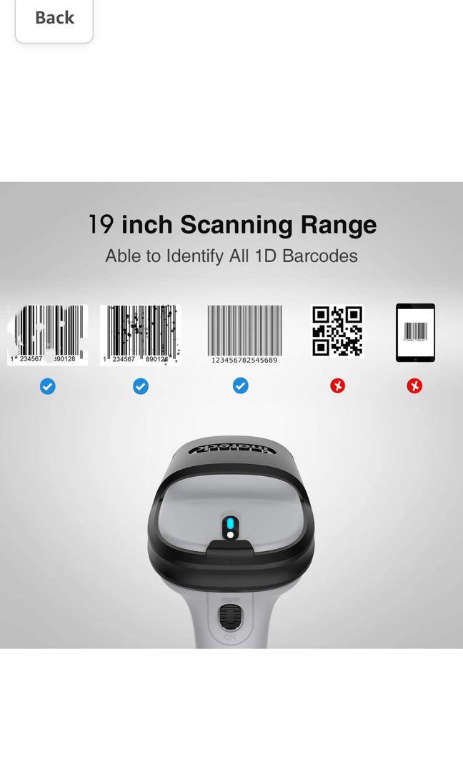 Inateck Bluetooth Barcode Scanner, Computers & Tech, Printers, Scanners ...