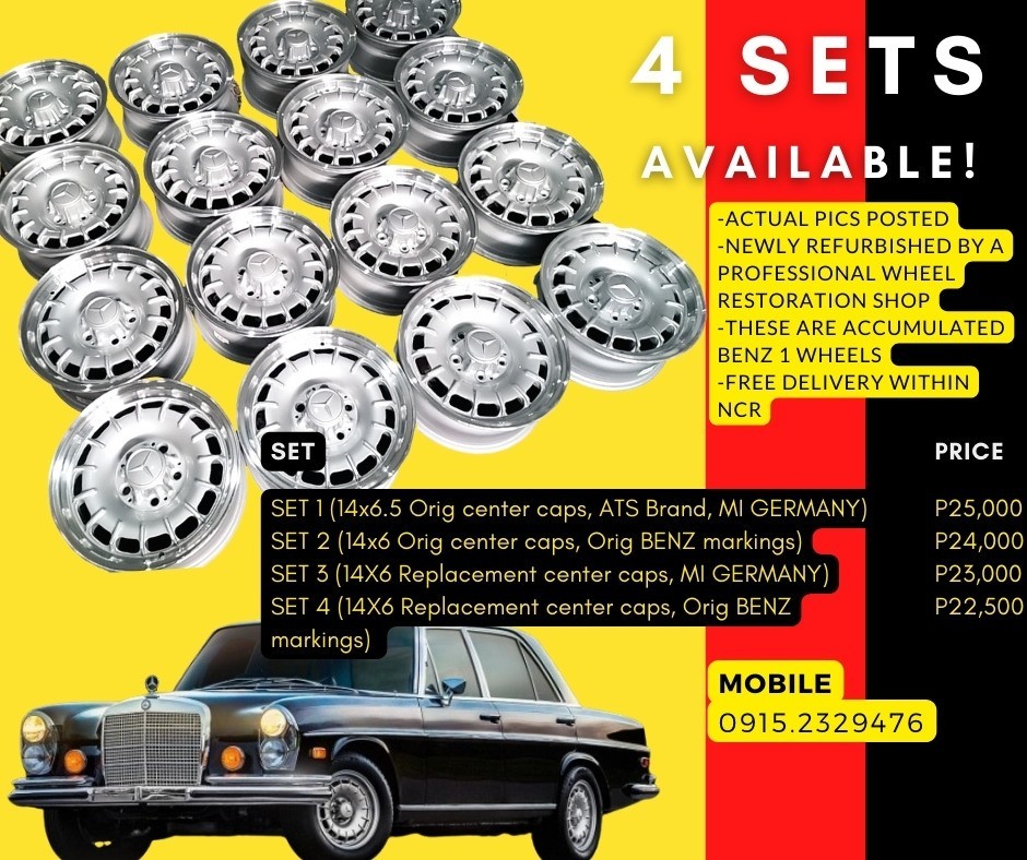 Mercedes Benz 1 Mags / Bundt wheels, Car Parts & Accessories, Mags and ...
