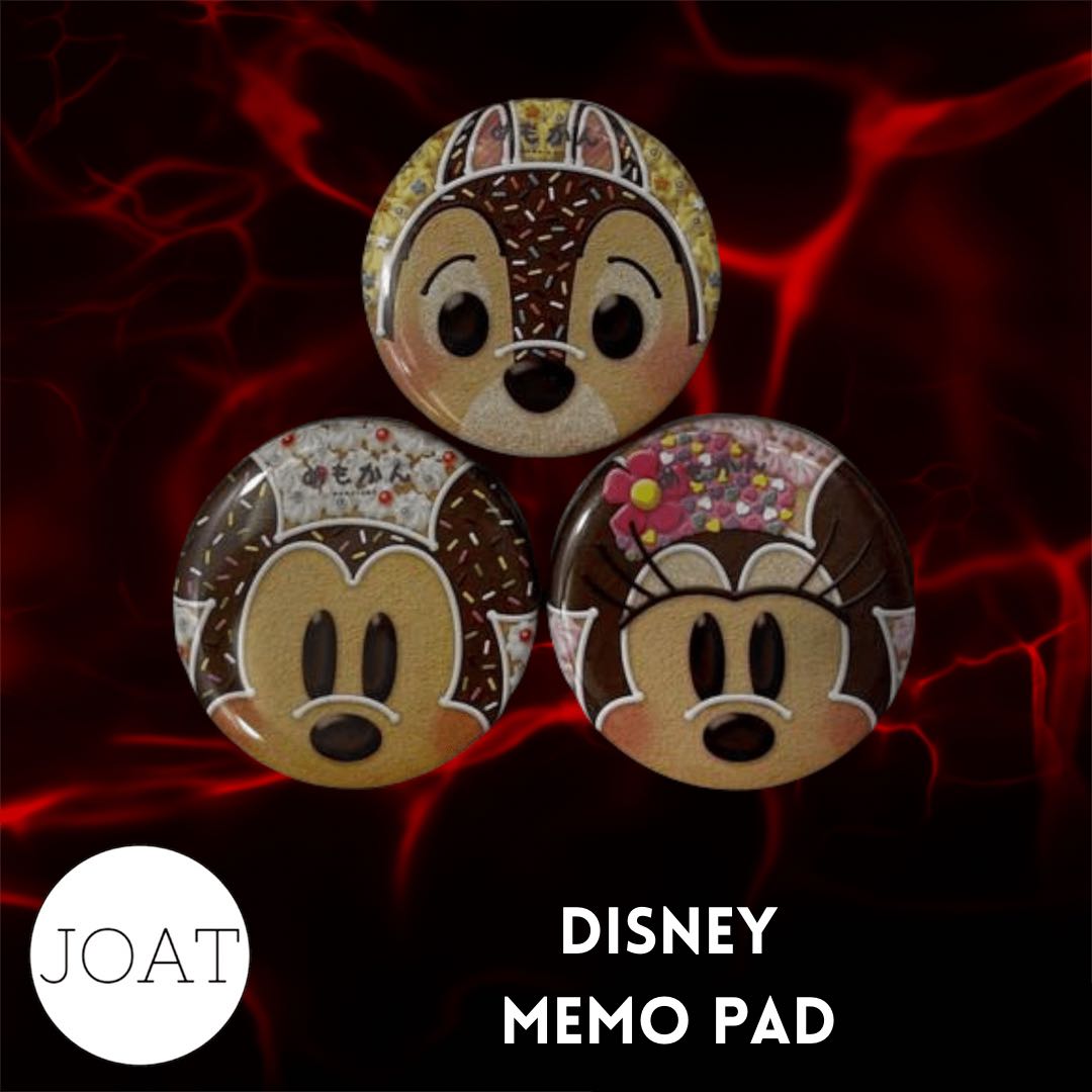 Mickey Mouse / Minnie Mouse / Chip and Dale Memo pad / Post-it / Note ...
