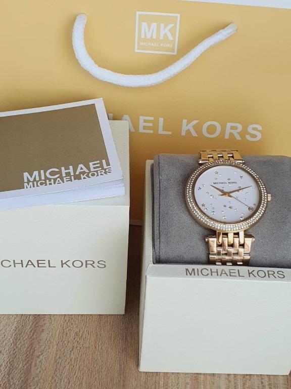MK3727 Darci Celestial Pave Quartz Gold-tone Watch 39mm, Women's ...