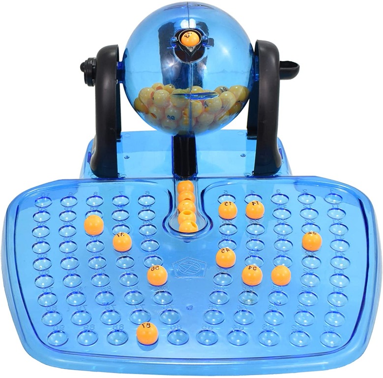 M.Y Traditional Bingo Game - Complete with Bingo Balls, Dispenser and ...