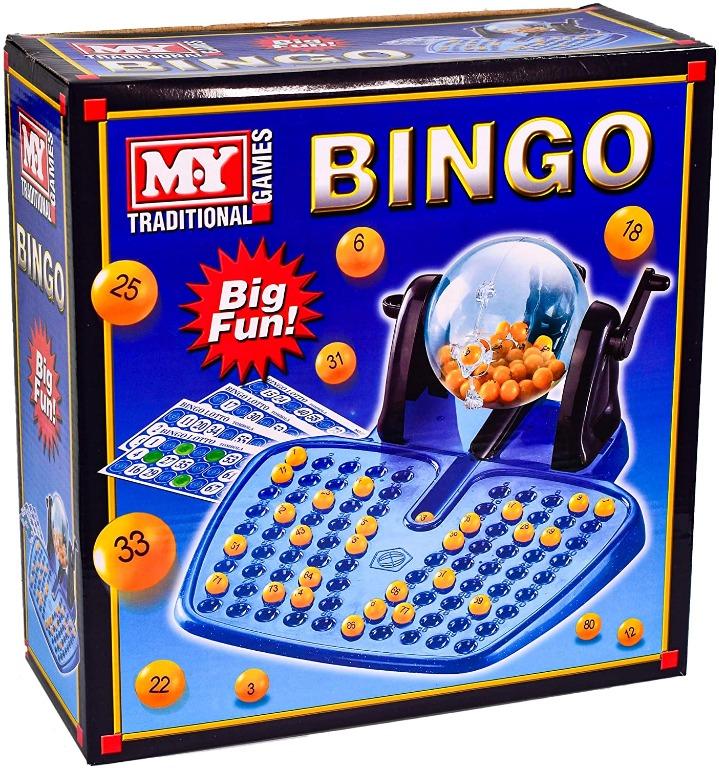 M.Y Traditional Bingo Game - Complete with Bingo Balls, Dispenser and ...