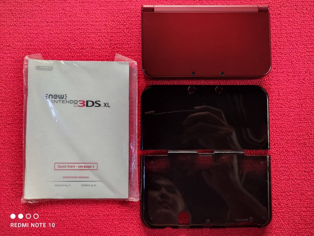 New Nintendo 3ds XL Color Red ( Not yet CFW ), Video Gaming, Video Game ...
