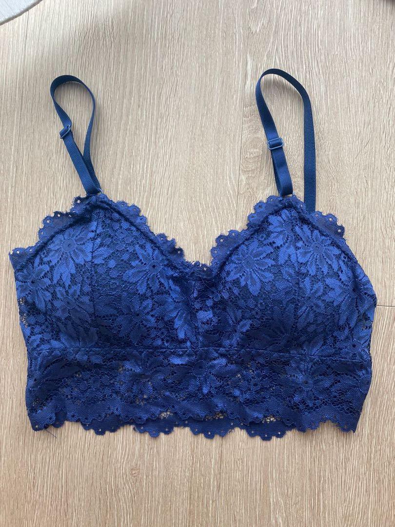 Brand New Royal Blue Sexy Lace Bralette, Women's Fashion, Tops ...