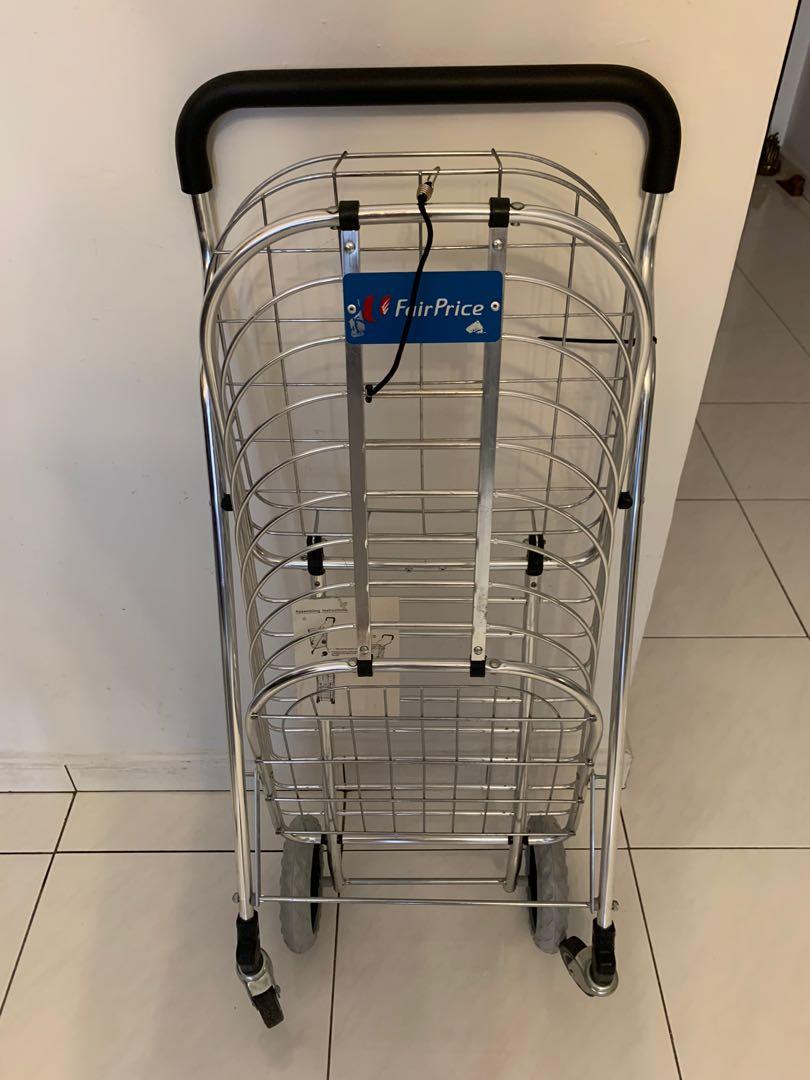 NTUC fairprice trolley, Furniture & Home Living, Home Improvement ...