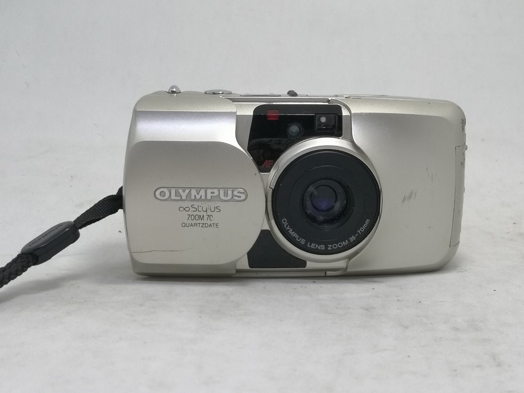 Olympus Infinity stylus zoom 70 quartz date, Photography, Cameras on ...