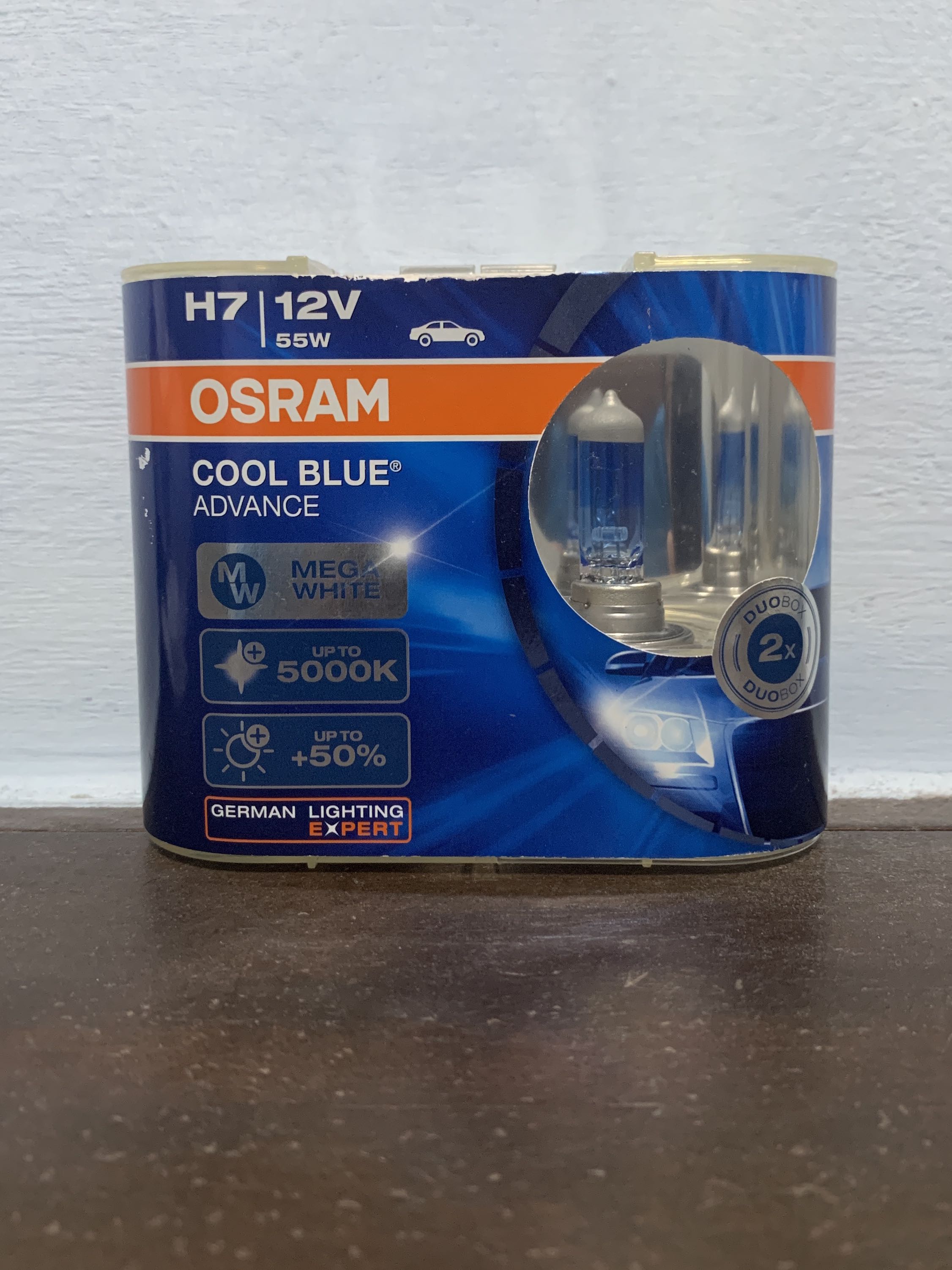 Osram H7 5000k Cool Blue Headlight Bulb, Car Accessories, Electronics ...