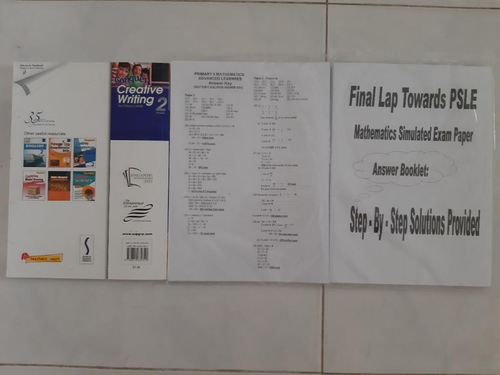 P2 Creative Writing P5 Maths Topical Worksheet P6 Maths PSLE Simulated ...