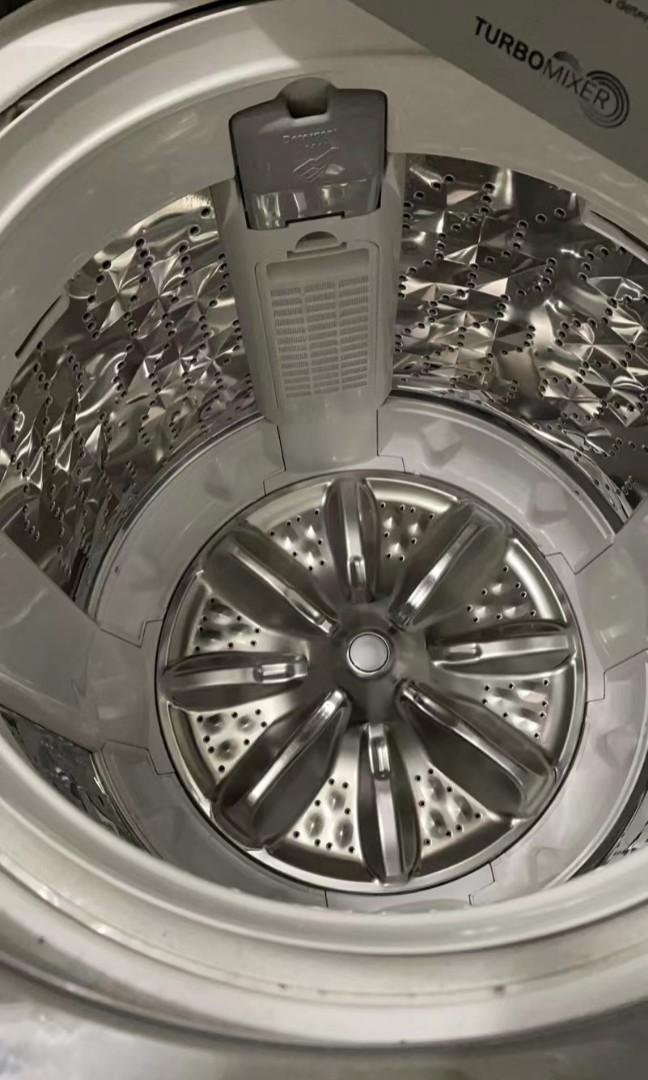 Panasonic wash machine turbo 9kg, TV & Home Appliances, Washing ...