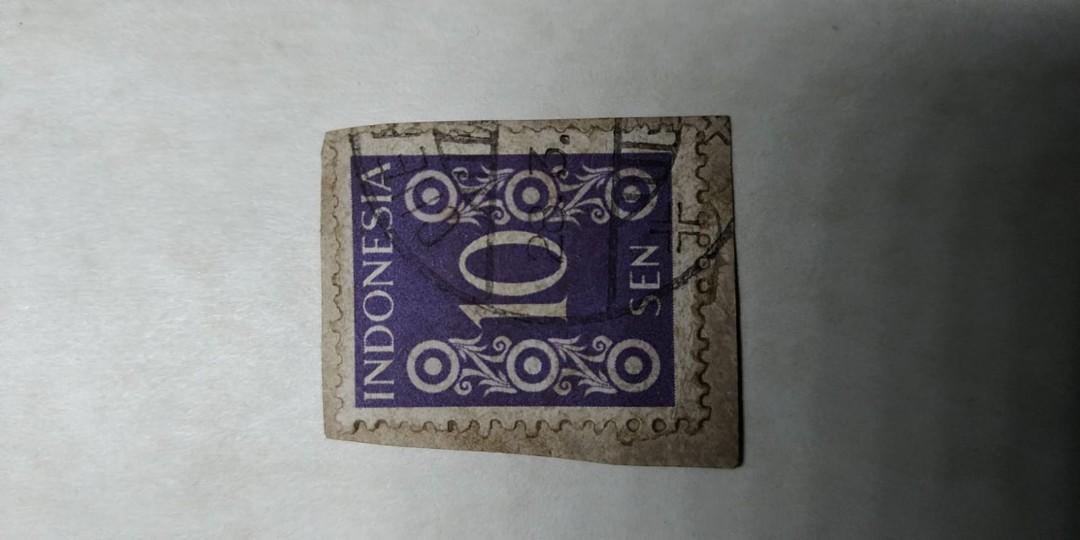 Perangko Antik Indonesia Angka Smelt 10 sen ( ukuran kecil ), Antik ...