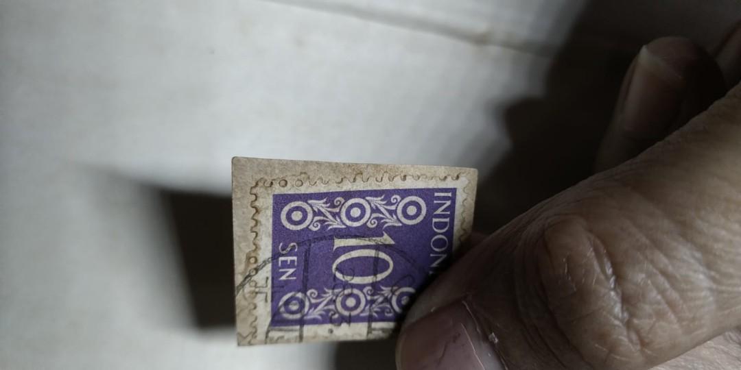 Perangko Antik Indonesia Angka Smelt 10 sen ( ukuran kecil ), Antik ...