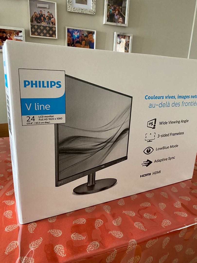Philips v-line 24 inch monitor, Computers & Tech, Desktops on Carousell