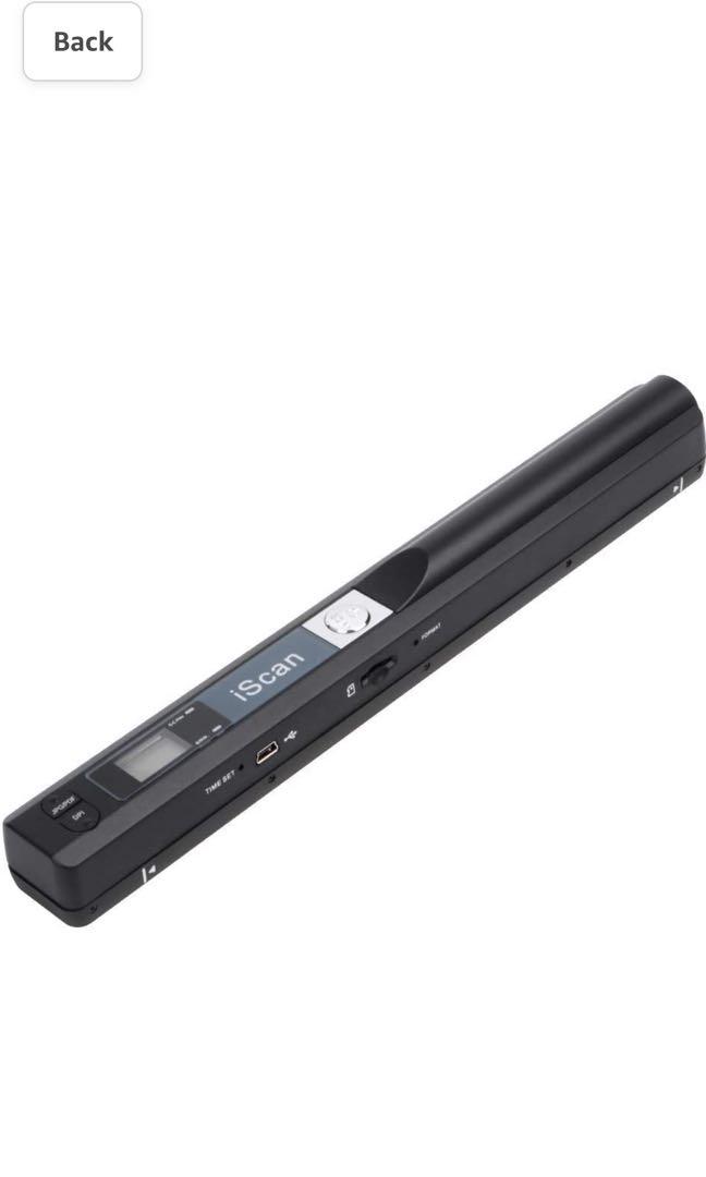 Portable Scanner iSCAN 900 DPI A4 Document Scanner Handheld, Computers ...