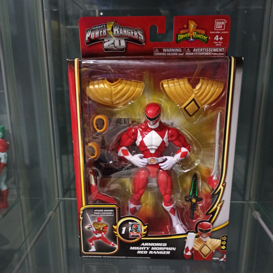 POWER RANGERS ARMORED MIGHTY MORPHIN RED RANGER 20TH ANNIVERSARY ACTION ...