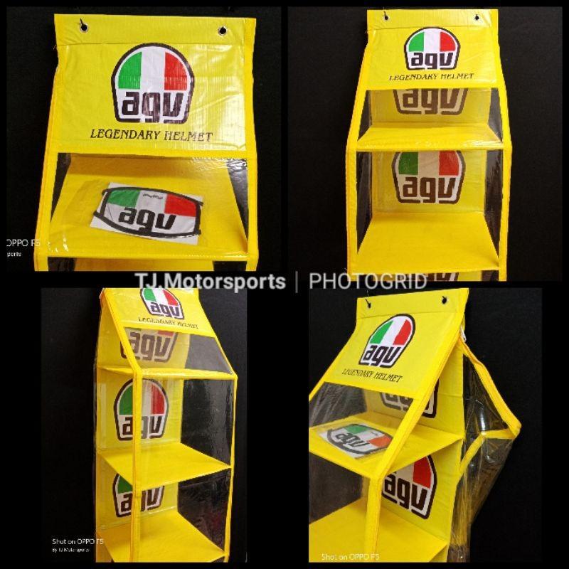 Rak Helmet Gantung Agv 3 Tingkat, Furniture & Home Living, Furniture ...
