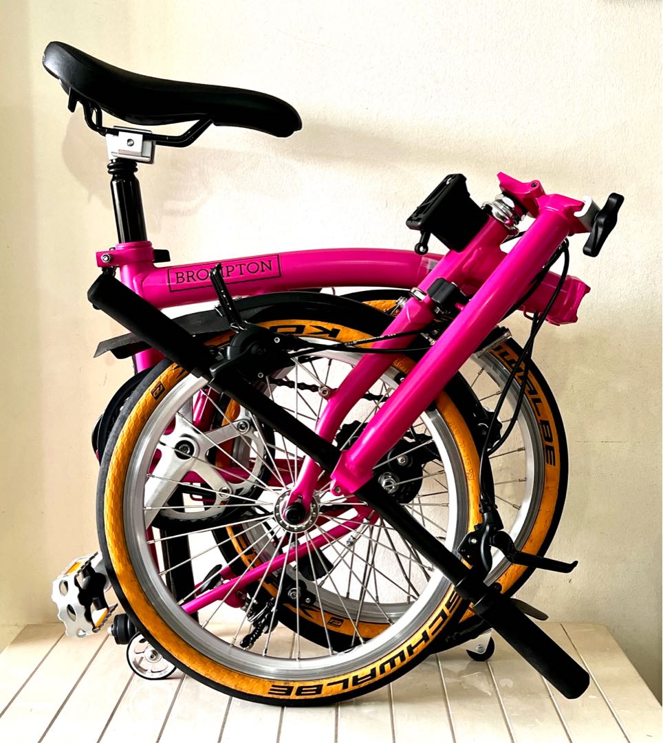 Price Lowered! Rare Brompton 2020 Full Hot Pink, Sports Equipment ...