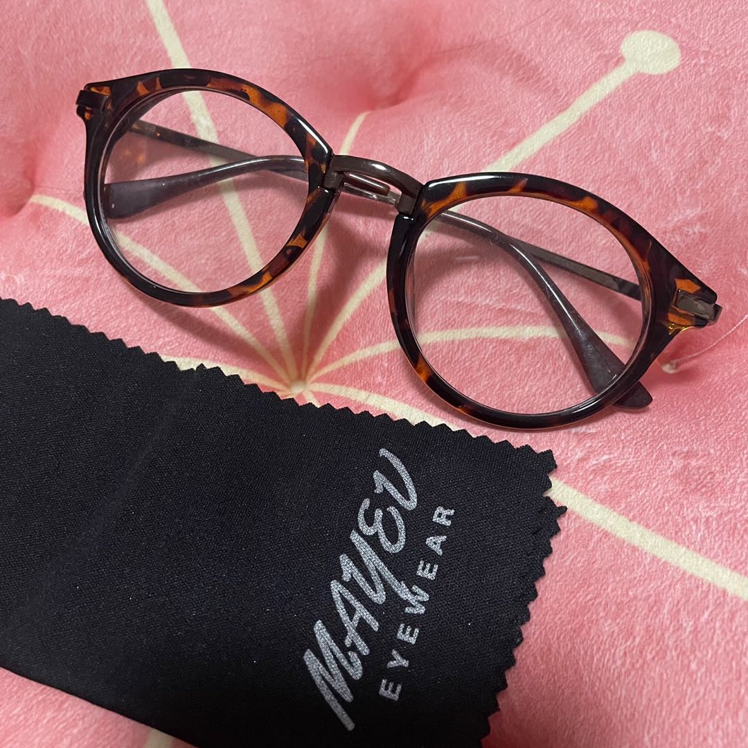 Replaceable lens eyewear eyeglasses leopard round, Women's Fashion ...