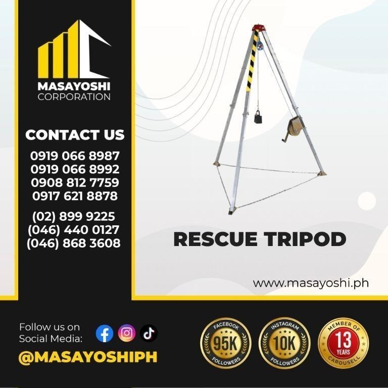 Rescue Tripod w/ Aluminum Frame | Safety Equipment | Lifting Equipment ...