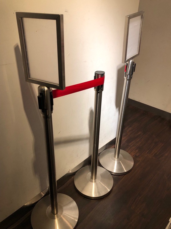 Retractable queue stands and frames for sale, Furniture & Home Living ...