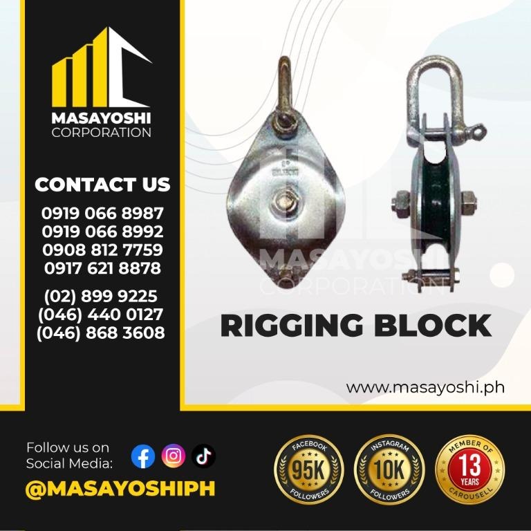 Rigging Block | Pulley | Lifting Equipment | Block, Commercial ...