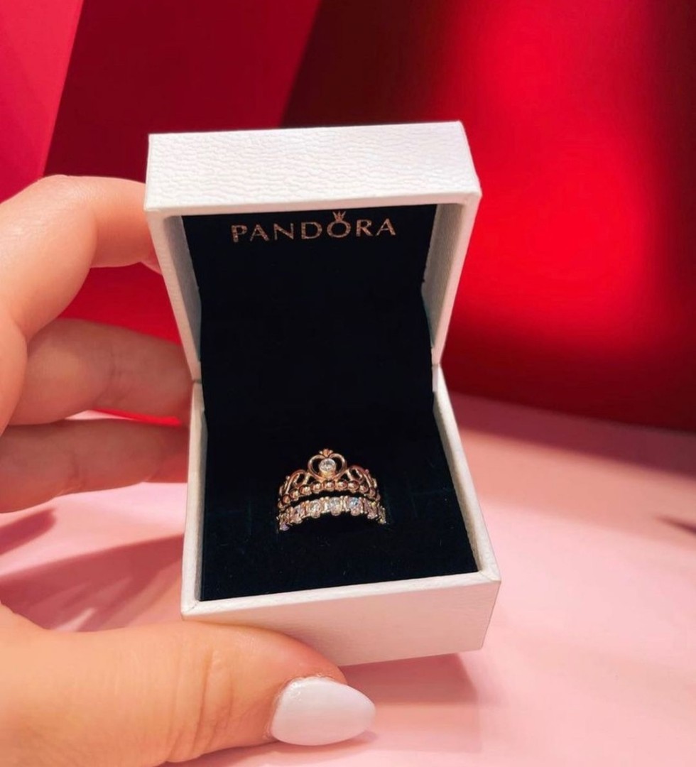 ‼️SALE‼️AUTHENTIC PANDORA STACKABLE PRINCESS TIARA CROWN AND SPARKLING ...