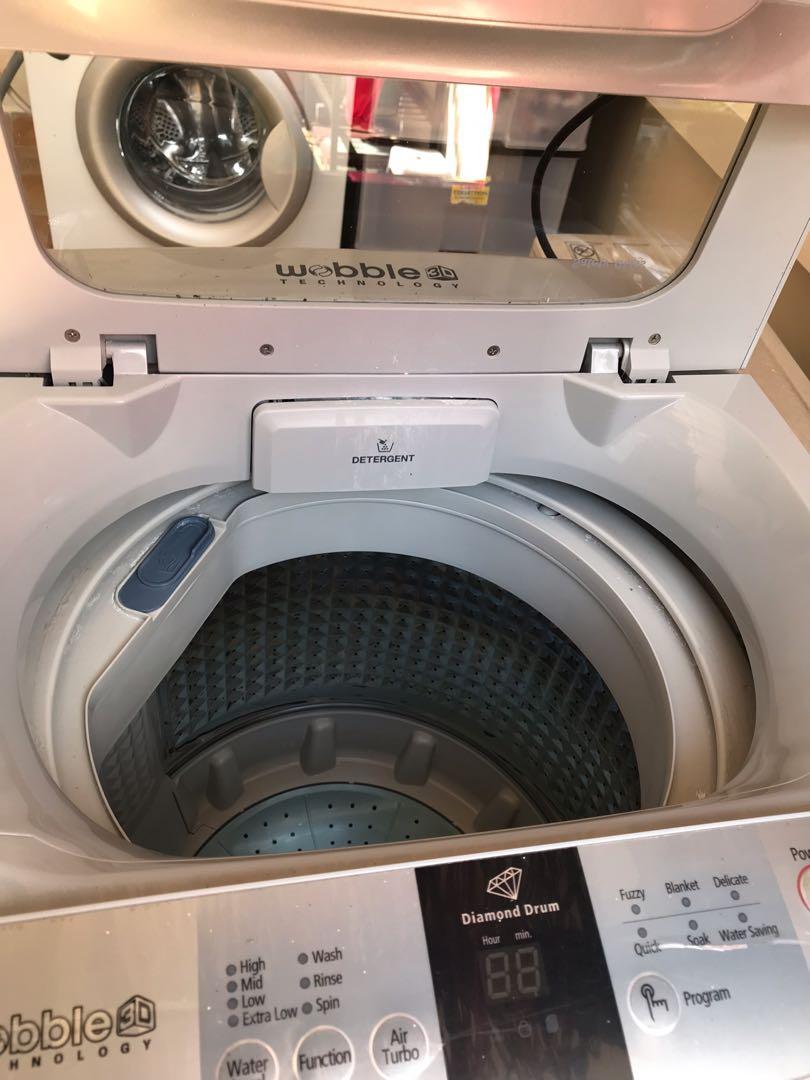 Samsung Wobble Technology fully automated washing machine 7.5kg top ...