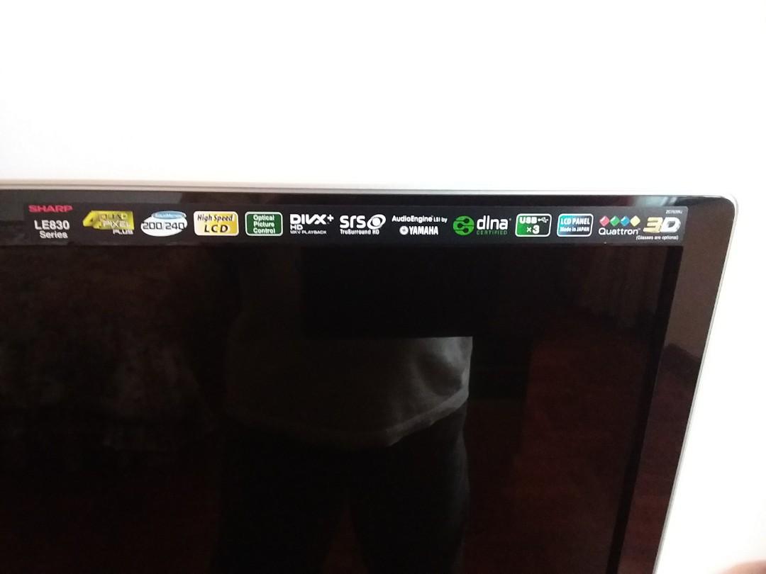 SHARP AQUOS Quattron 3D. 40 inch TV. Good condition., TV & Home ...