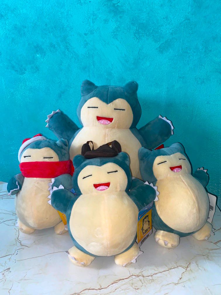 Snorlax Pokemon Plushies, Hobbies & Toys, Toys & Games on Carousell